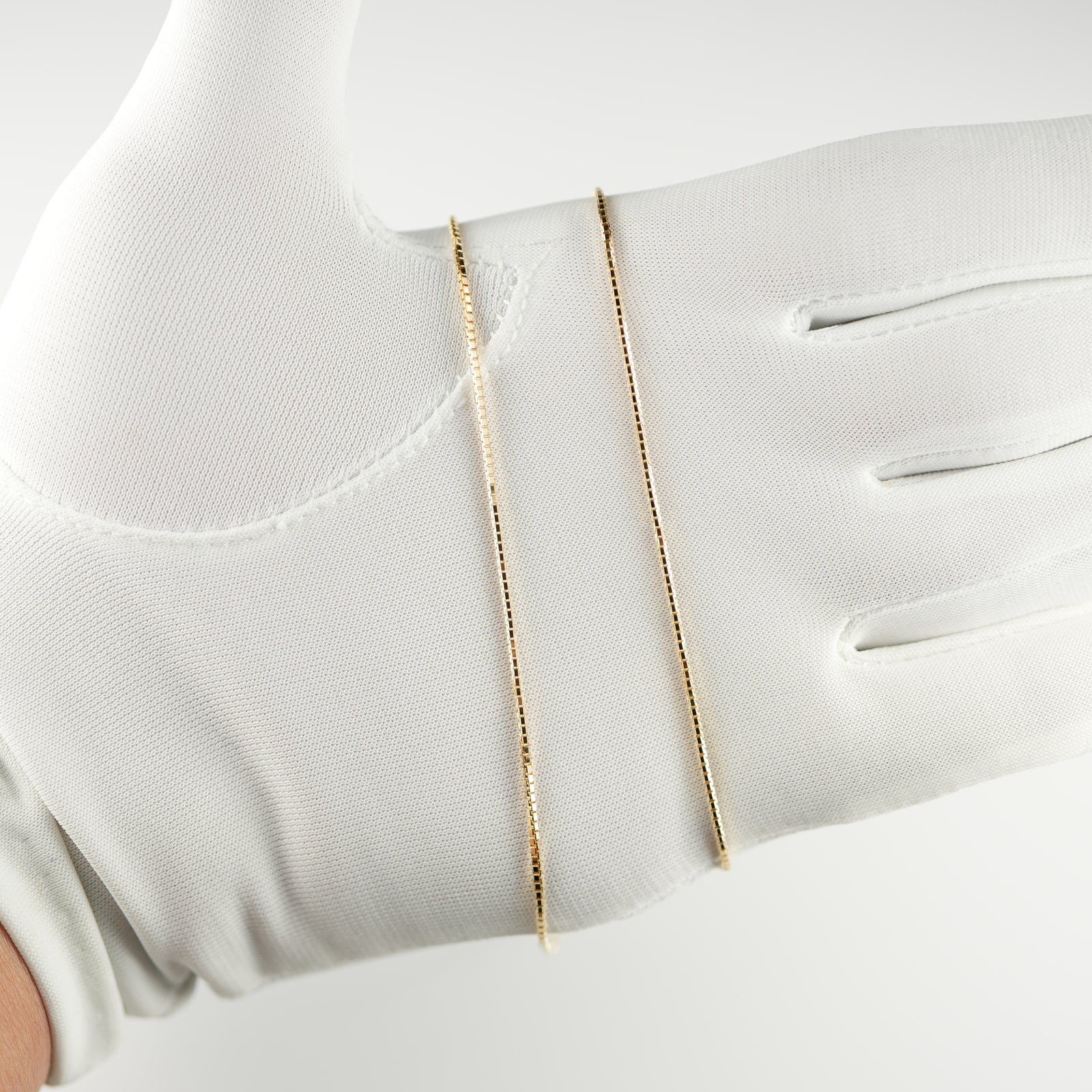 ベネチアンチェーンネックレス K18 幅1.0mm 45cm(スライドアジャスター付) (1.0)